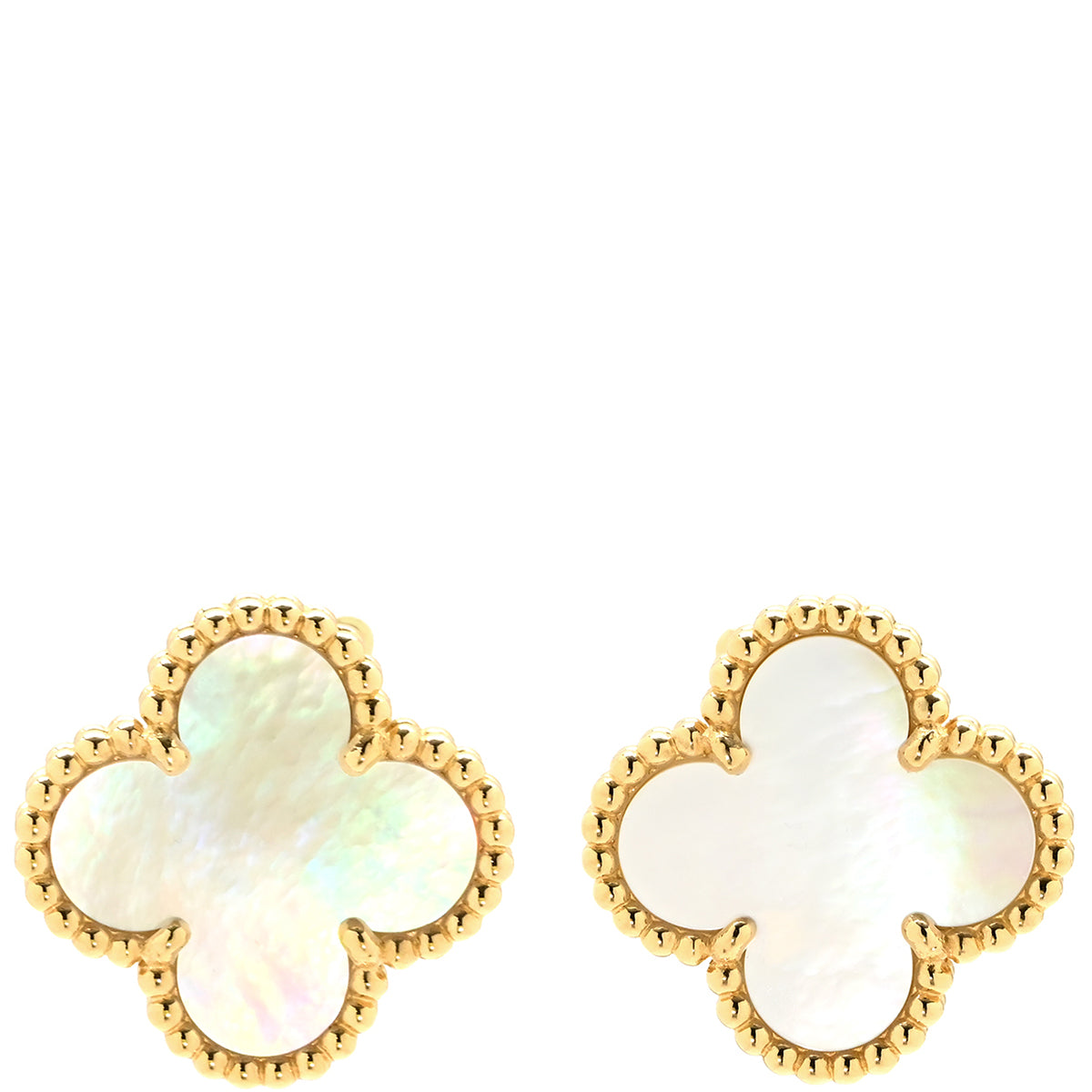 ヴァンクリーフアーペル Van Cleef & Arpels ヴィンテージ アルハンブラ VCARA44100 ホワイト×イエローゴールド ...
